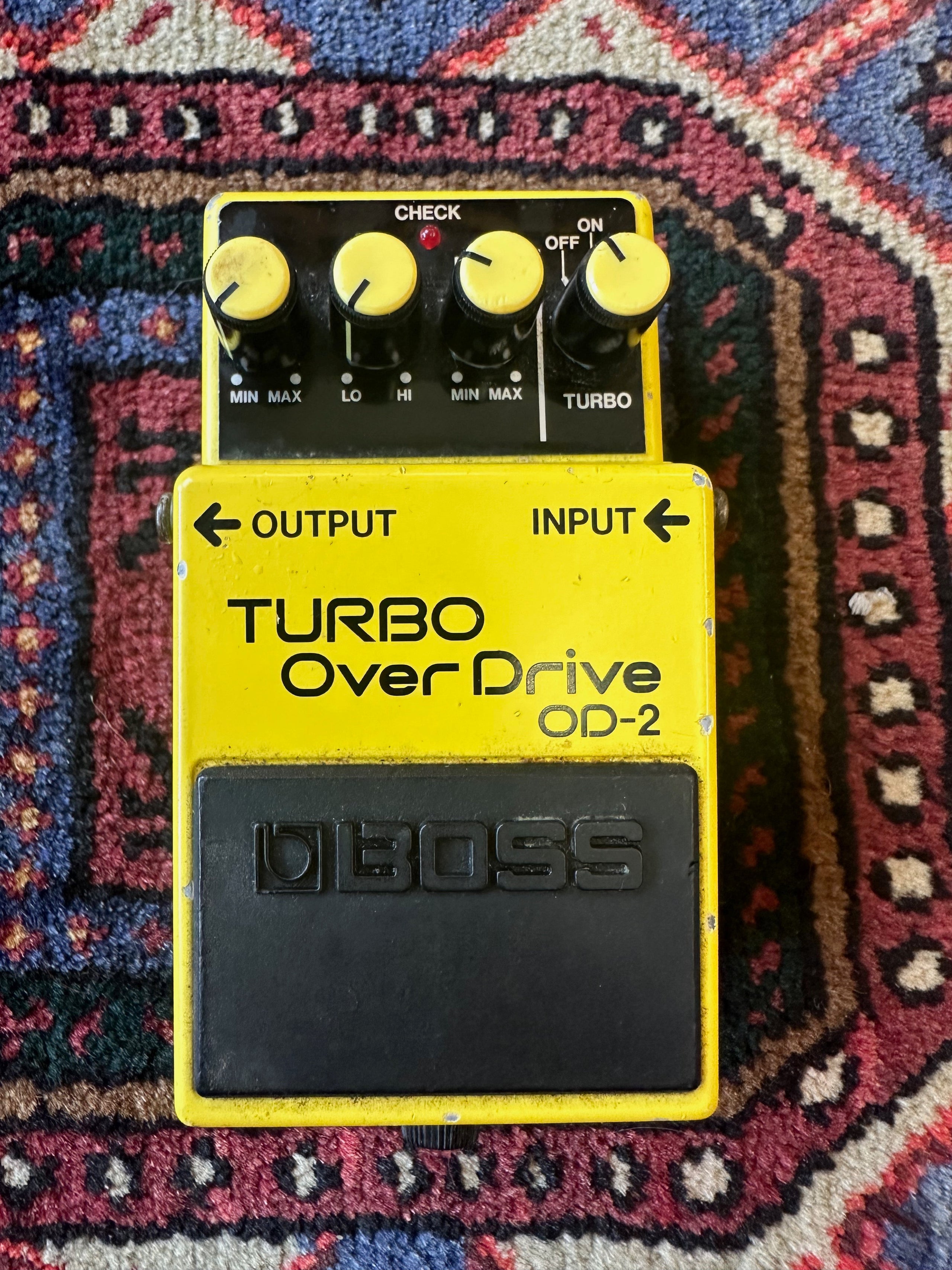 Boss OD-2 Turbo Overdrive Black Label Made in Japan 1988 | GuitarSmith ...