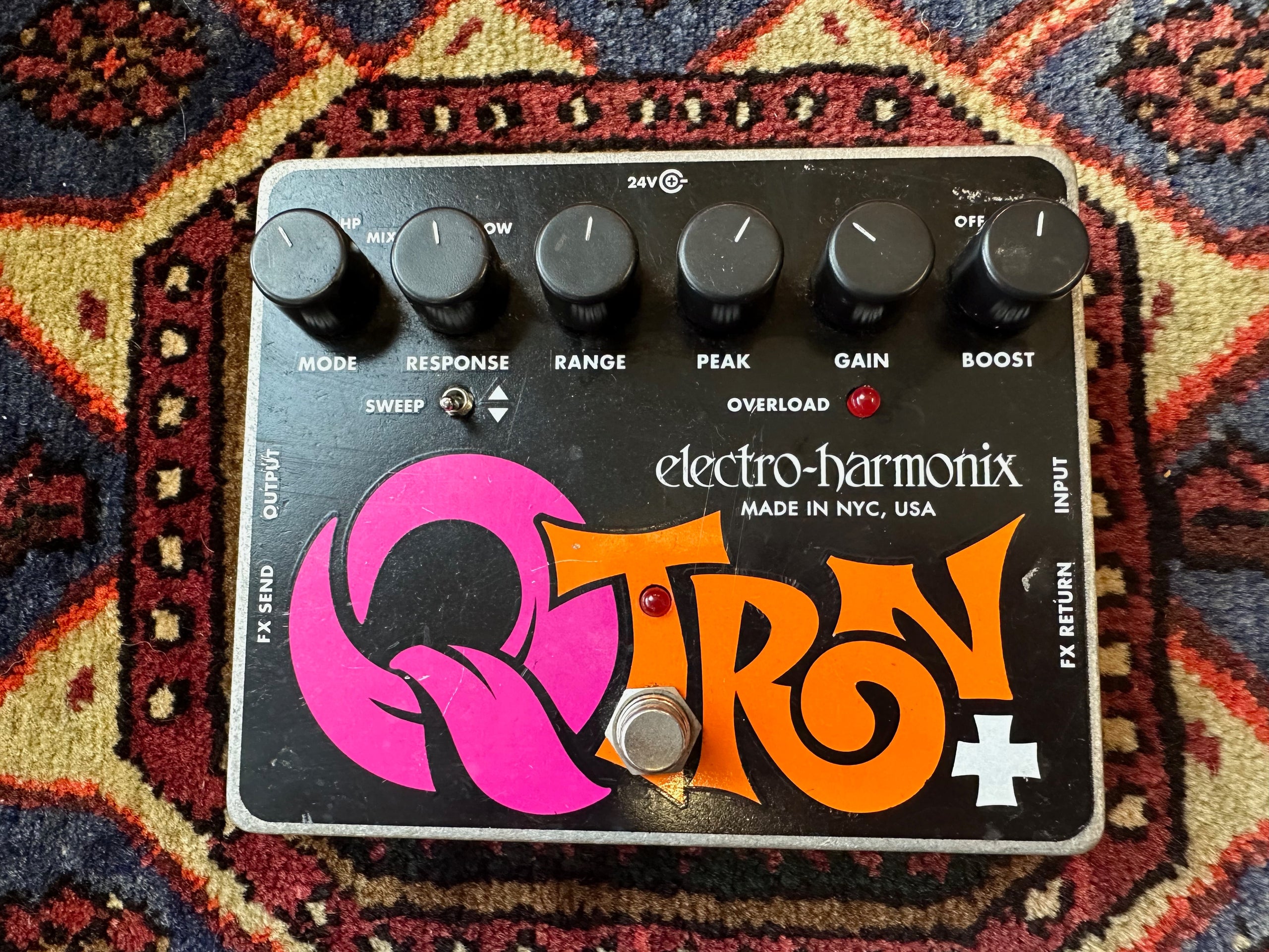 Electro Harmonix Q-Tron Plus Envelope Filter w/ FX Loop Pedal ...